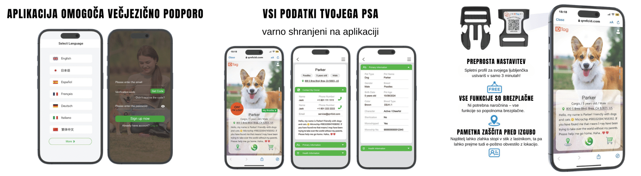 Loomp klasična pametna pasja ovratnica – varna, udobna in trpežna